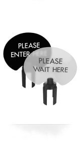 Oval Acrylic Sign – Stanchions.com